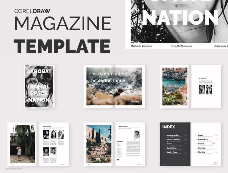 Magazine Template – CorelDRAW Templates