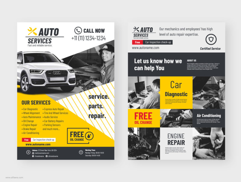 Auto Flyer Template CorelDRAW Pamphlet – CorelDRAW Templates