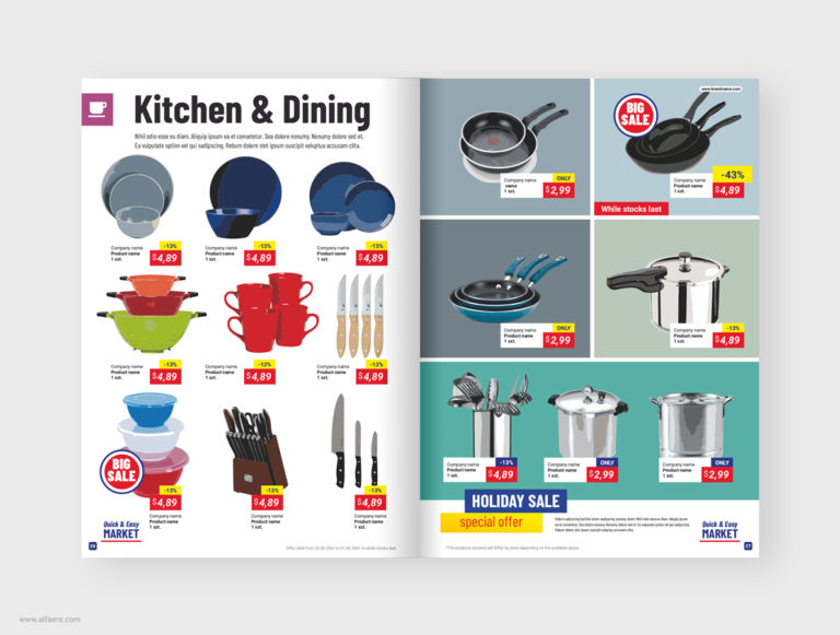 Supermarket Catalog Template – ALFAERA – CorelDRAW Templates Catalog ...