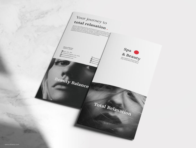 Spa Trifold Pamphlet Template – CorelDRAW Templates
